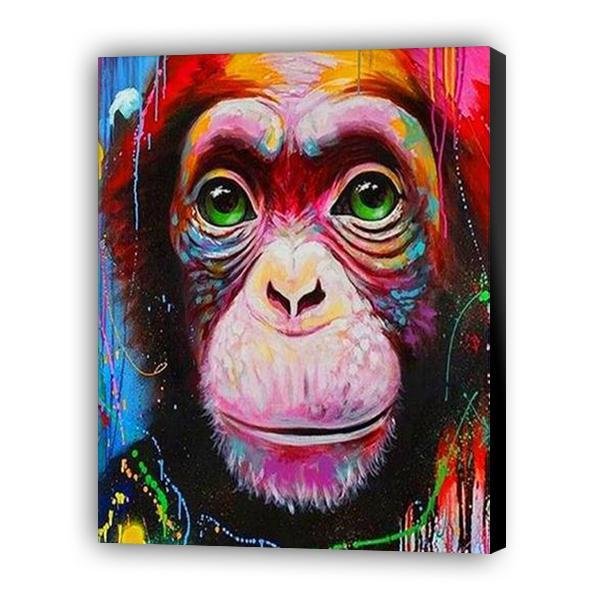Pintura por numeros "Arte De Mono" - Cuadro para pintar